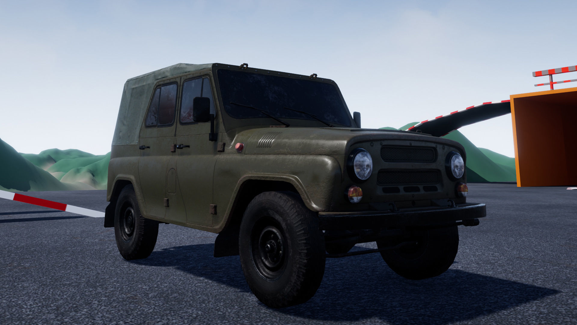 3D model UAZ Hunter military vehicle VR / AR / low-poly | CGTrader