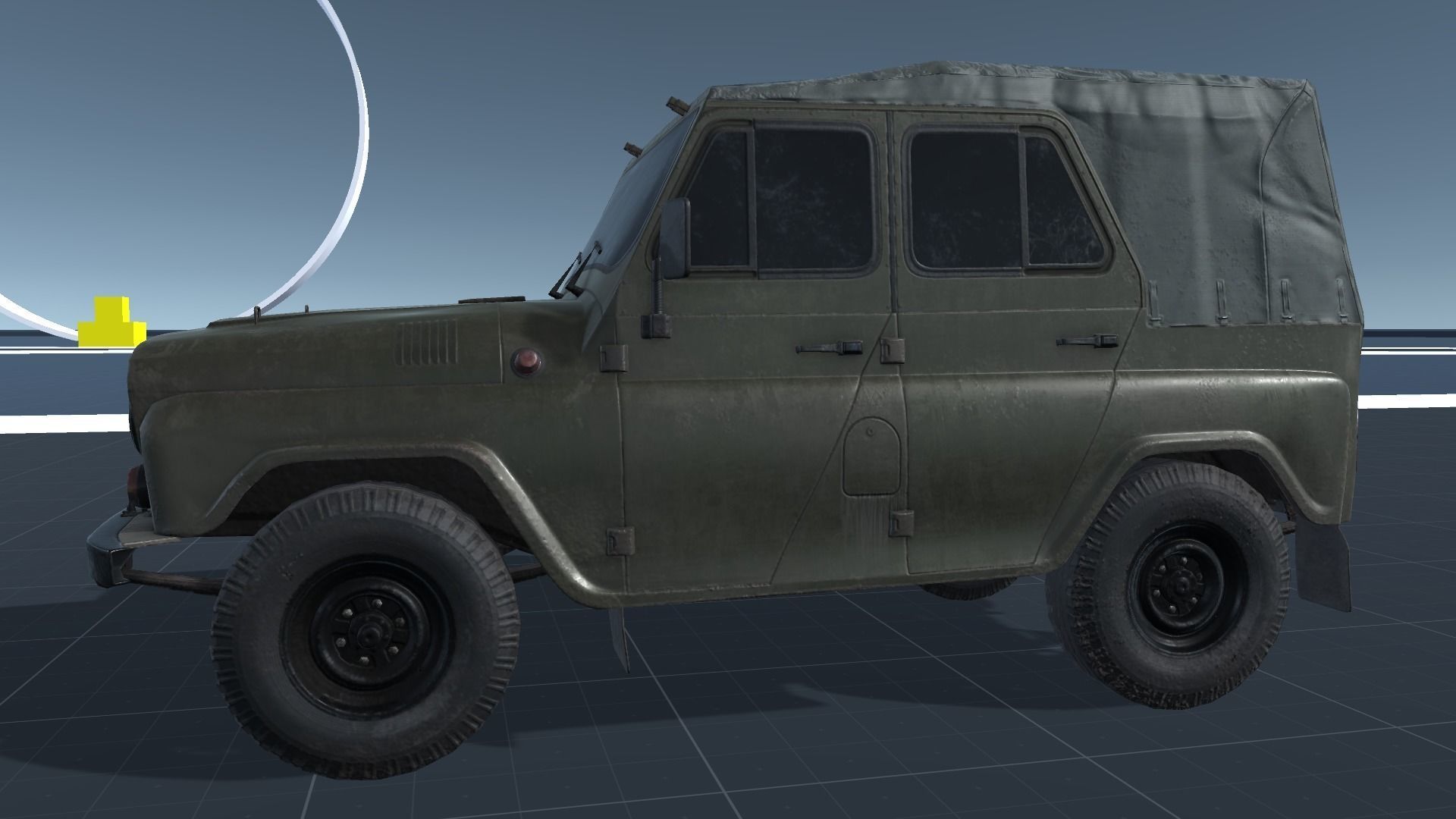 3D model UAZ Hunter military vehicle VR / AR / low-poly | CGTrader