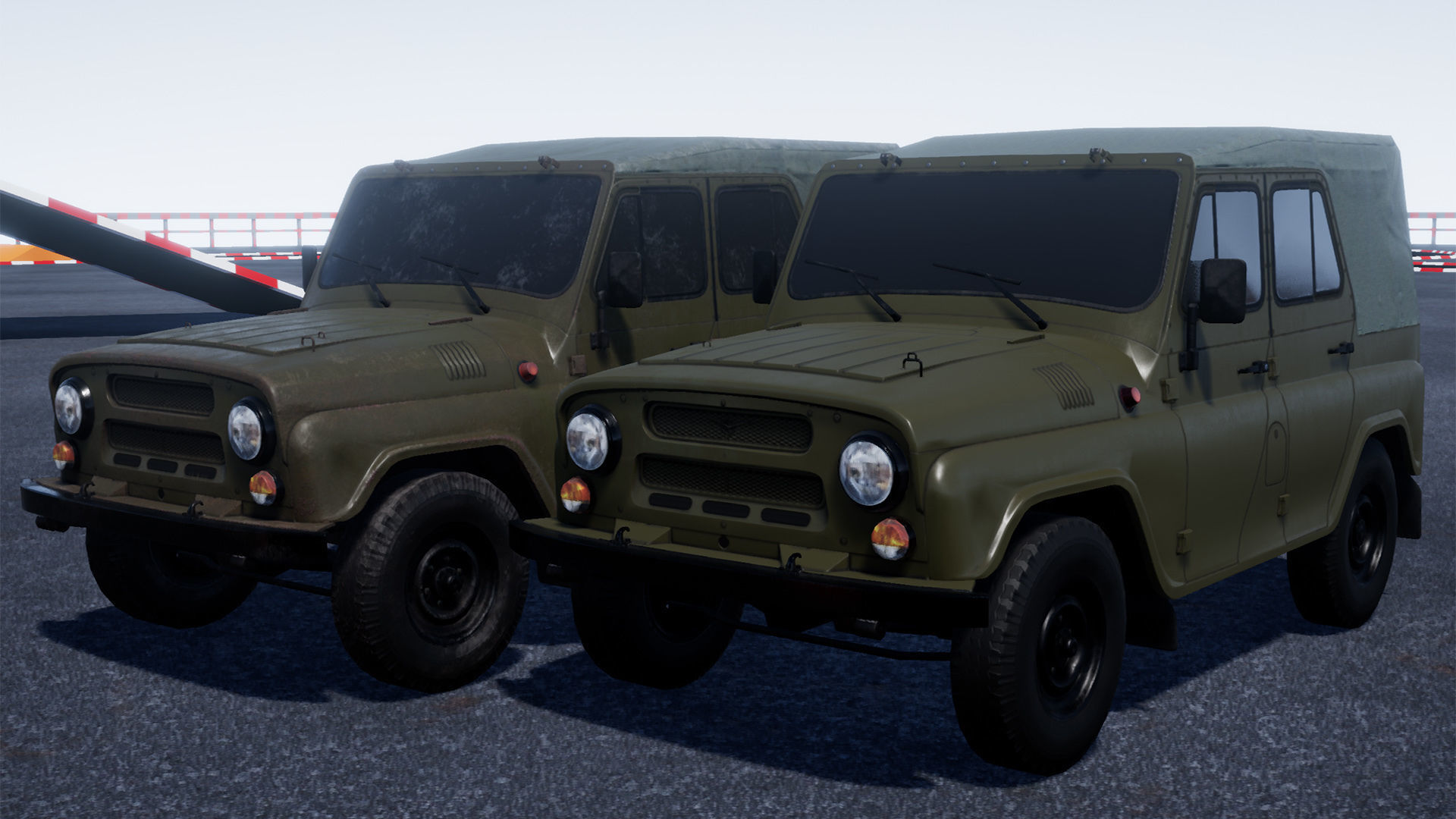 3D model UAZ Hunter military vehicle VR / AR / low-poly | CGTrader