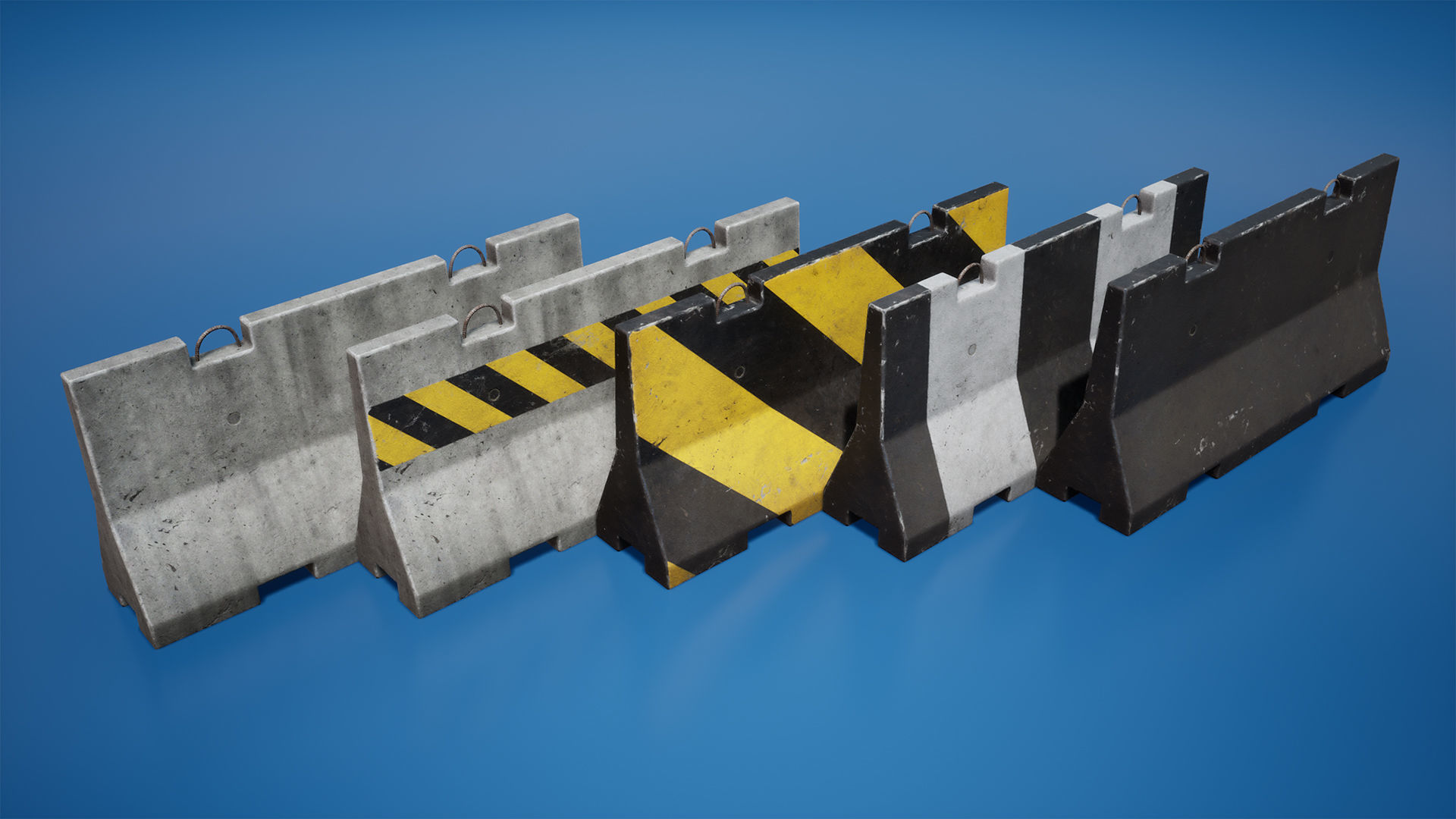 3D model Traffic barriers VR / AR / low-poly | CGTrader