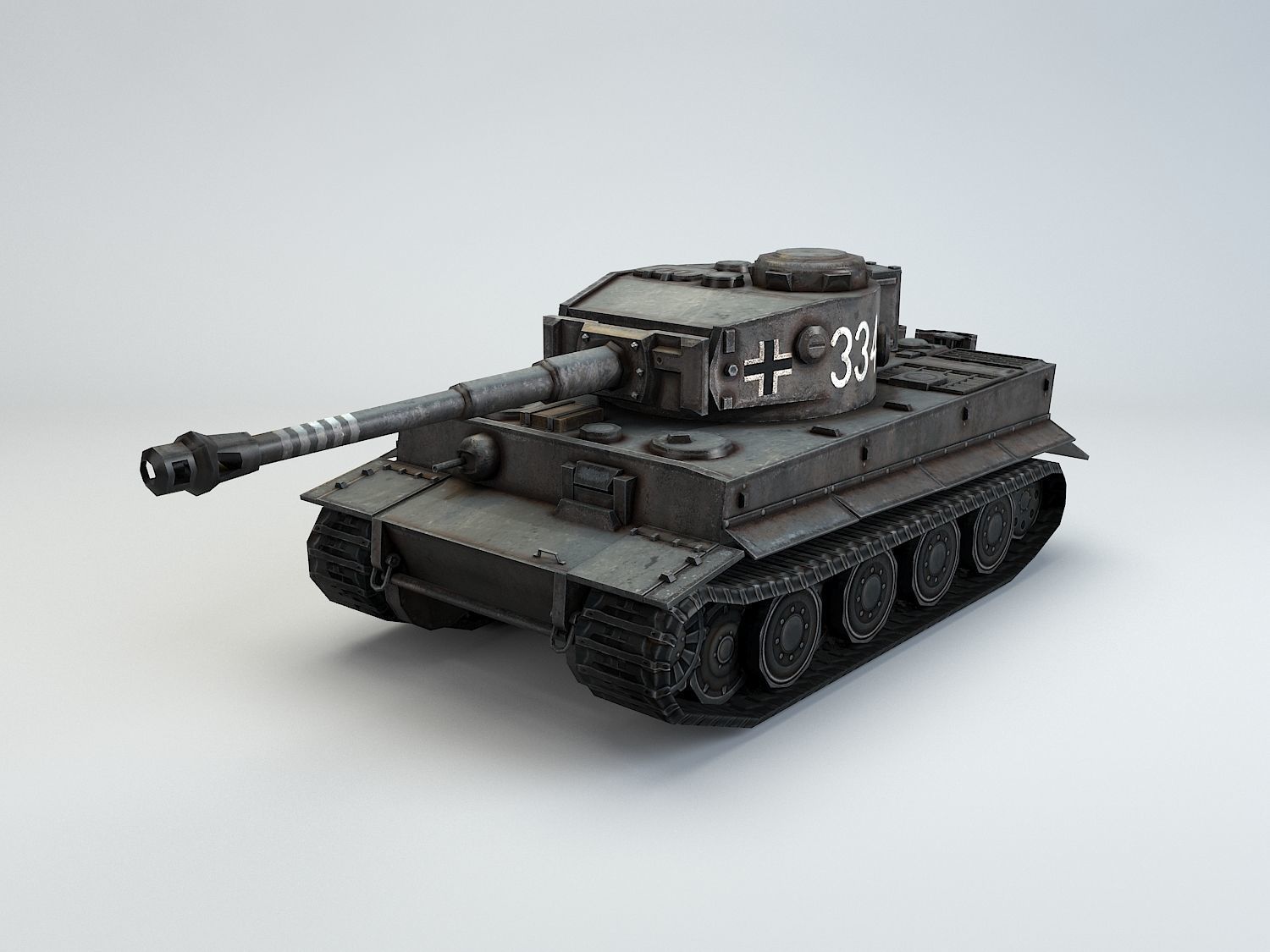 3D model Low Poly Tiger Ausf E heavy tank VR / AR / low-poly | CGTrader