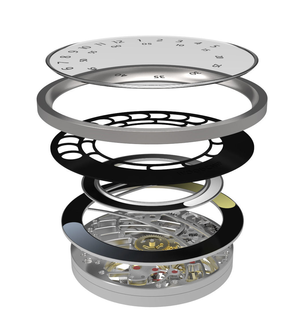 Woodchip Rise Watch free 3D model | CGTrader