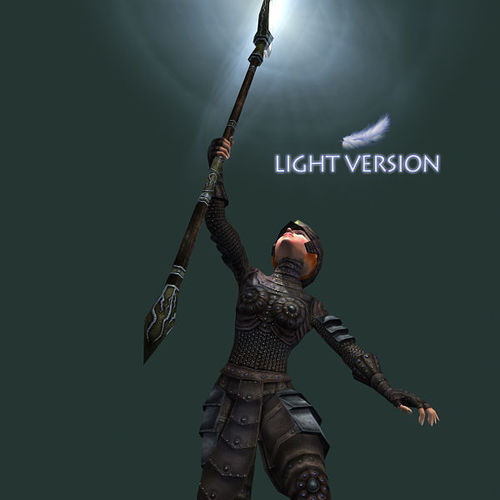 3D model Animated Wizard Baby Light Version VR / AR / low-poly rigged ...