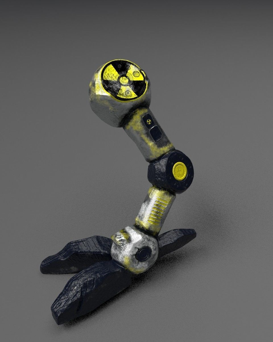 Template for robot leg free 3D model | CGTrader