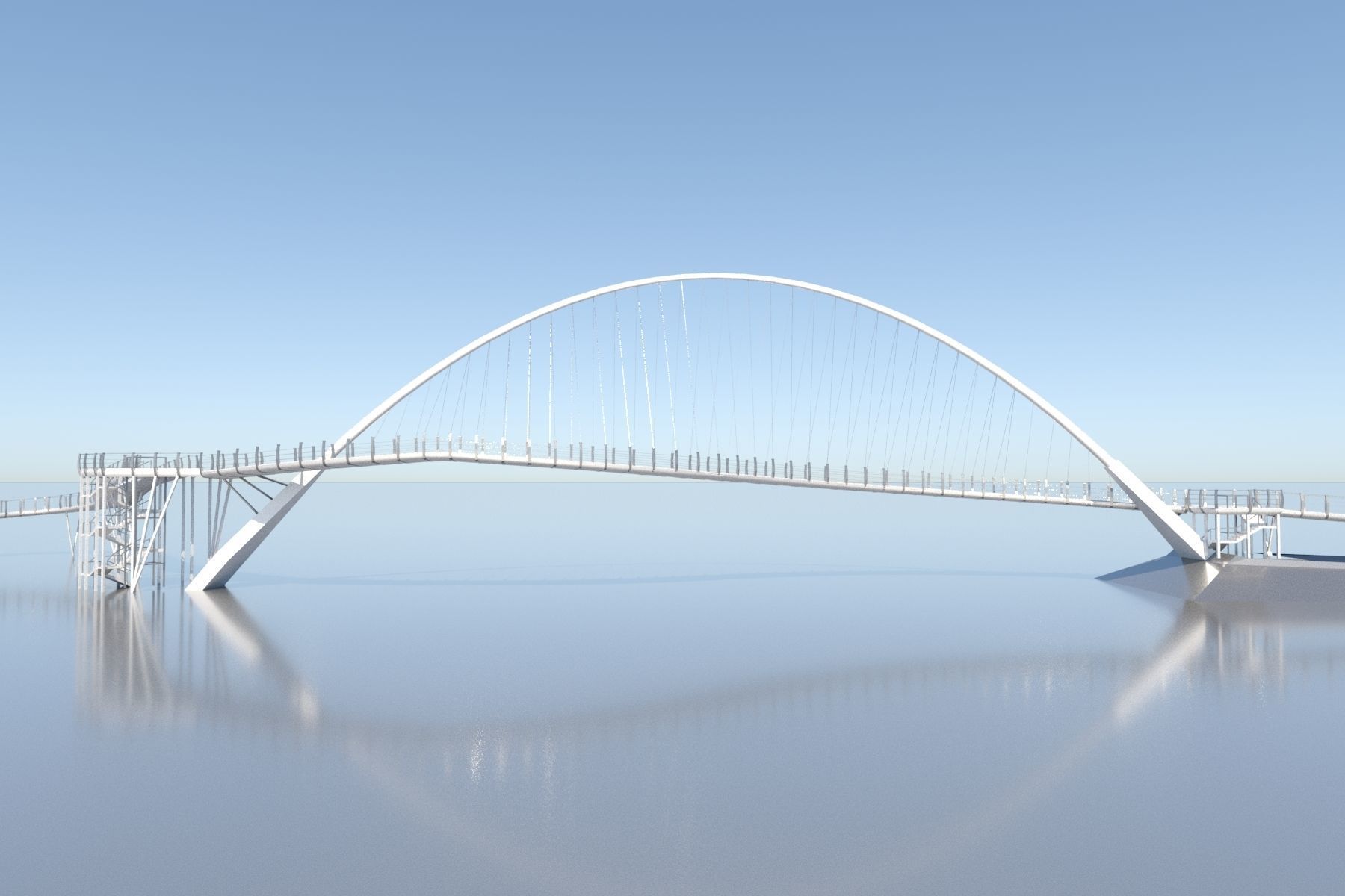 3D model arch bridge 3d modell v2 VR / AR / low-poly | CGTrader
