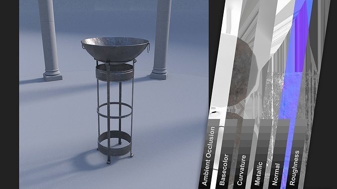 fire pit 3D model | CGTrader