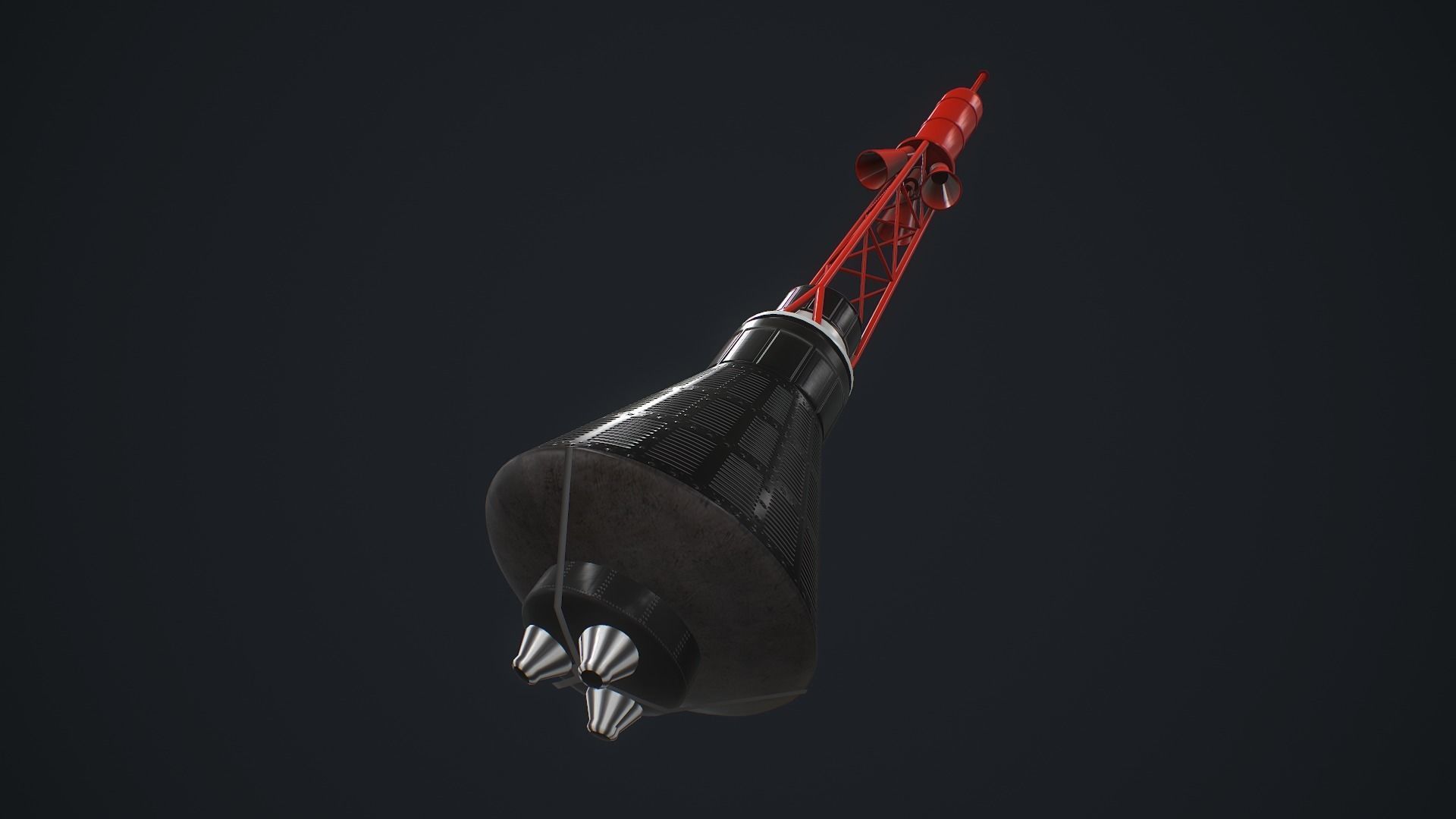 3D model Mercury Redstone VR / AR / low-poly | CGTrader