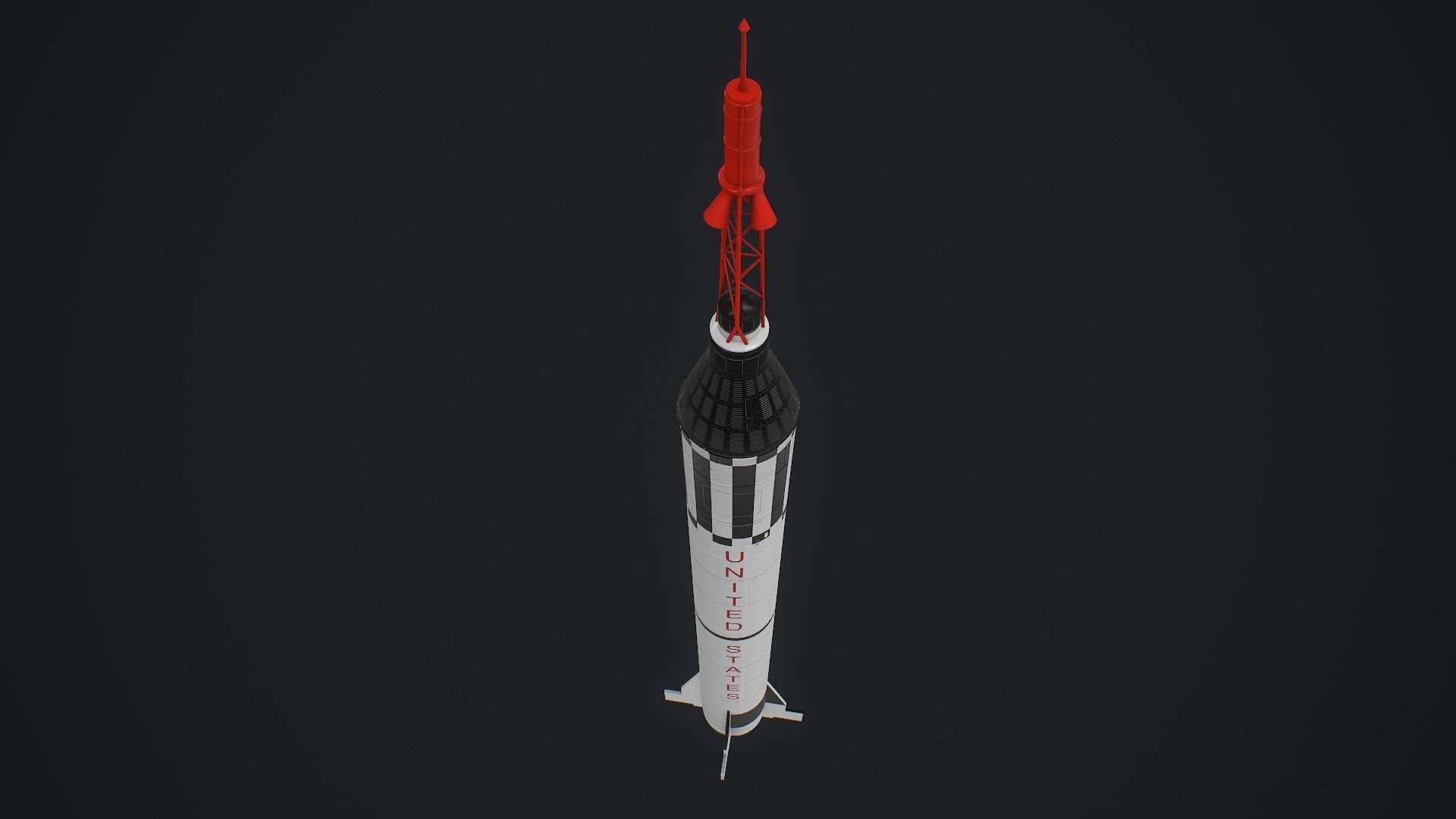 3D model Mercury Redstone VR / AR / low-poly | CGTrader