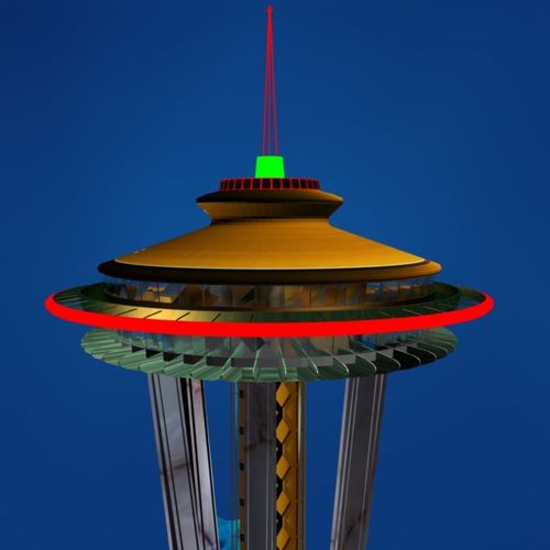 Seattle space needle 3D model | CGTrader