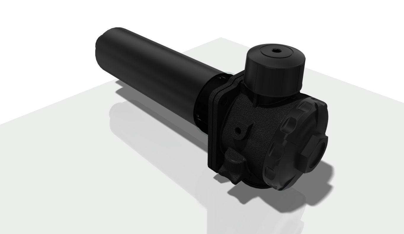 Return filter HF547-20280-FS-FG010 - HHD30142 free 3D model | CGTrader