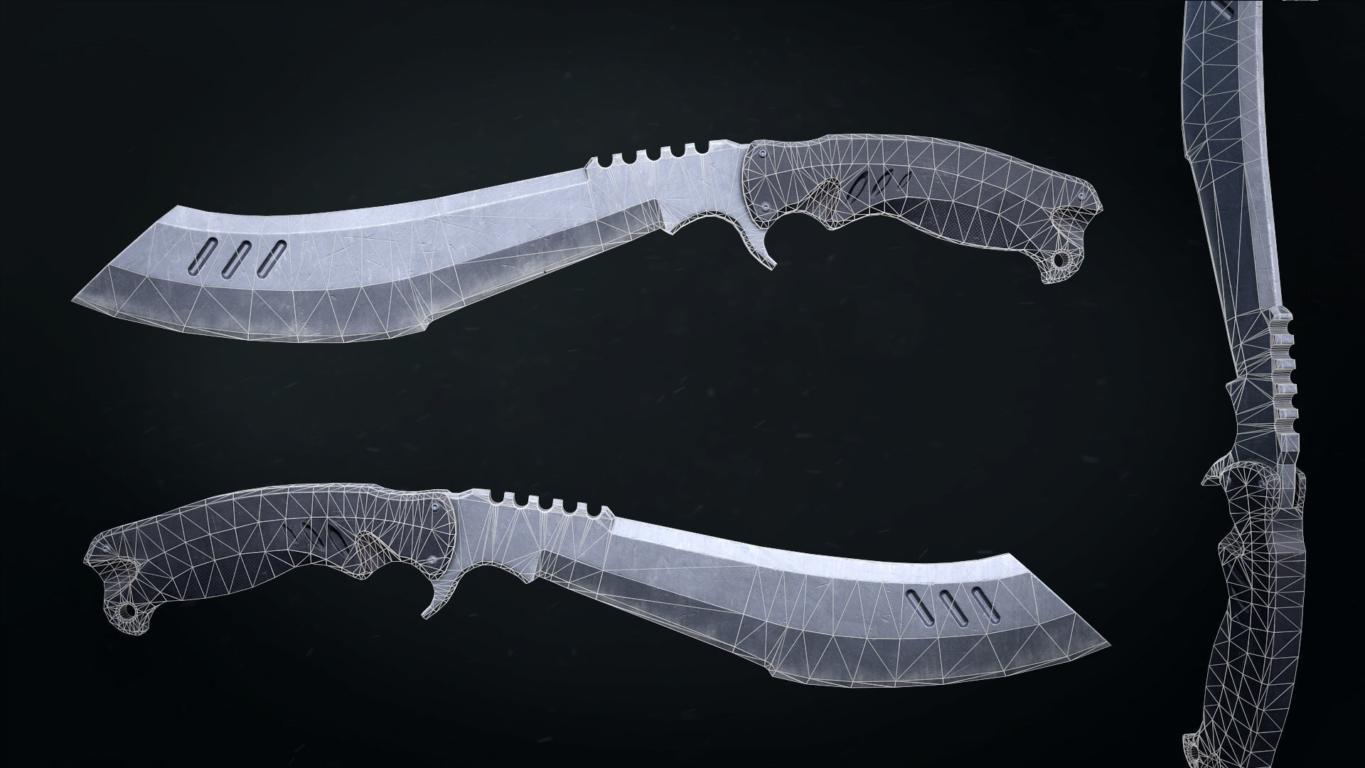 3D model Tactical melee wepon collection VR / AR / low-poly | CGTrader