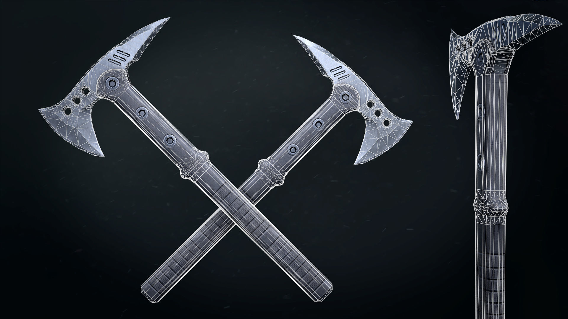 3D model Tactical melee wepon collection VR / AR / low-poly | CGTrader