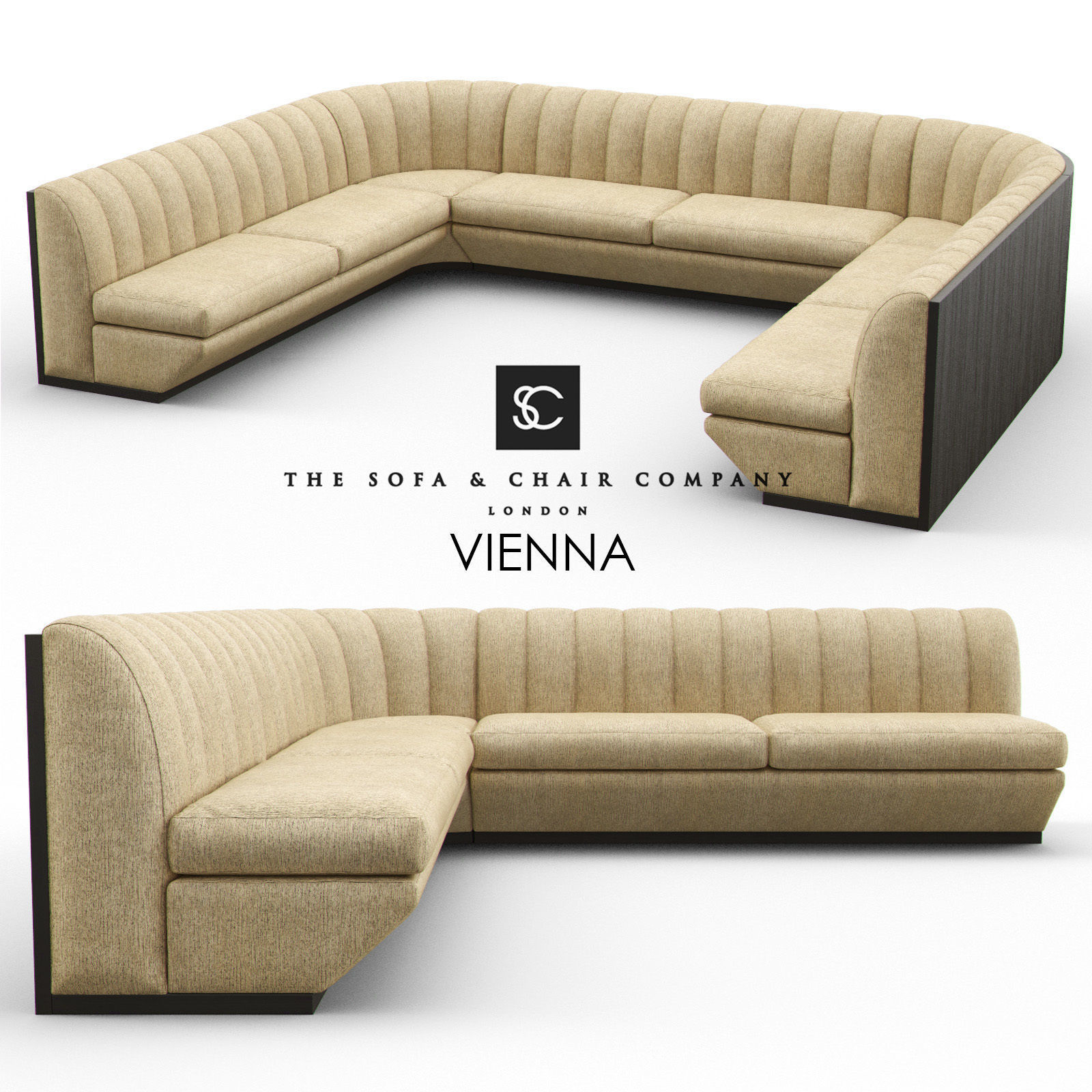 VIENNA Modular Banquet Seating 3D model | CGTrader