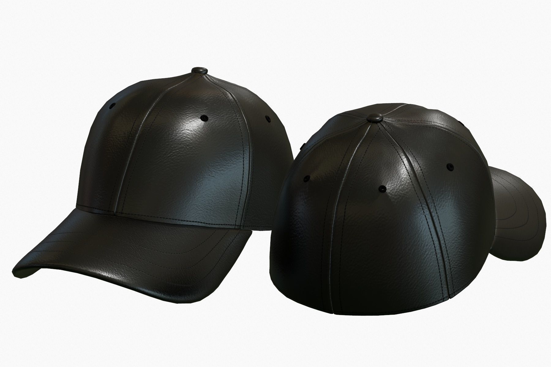 3D model Cap Fitted VR / AR / low-poly | CGTrader