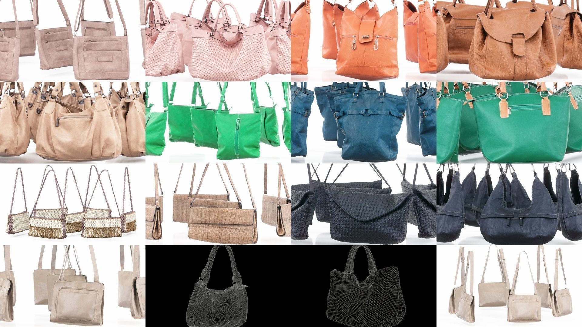13 Handbag Shoulderbag Purse Collection VR / AR / low-poly | CGTrader