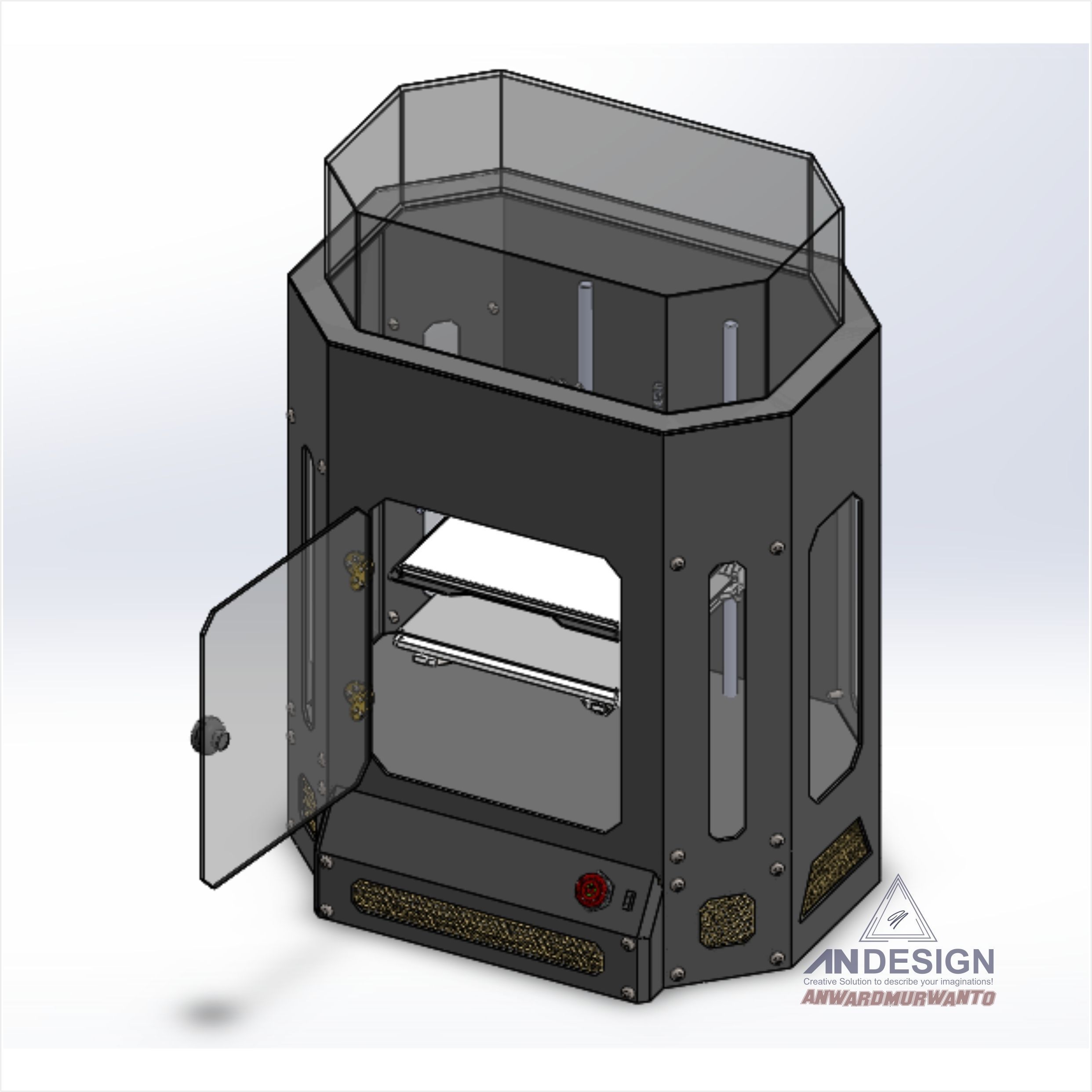 3D Printer Machine Design 3D model 3D printable | CGTrader