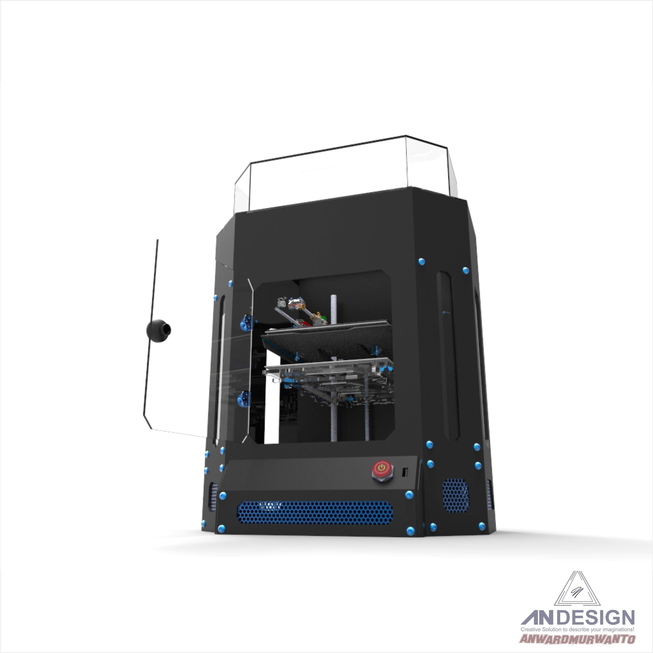 3D Printer Machine Design 3D model 3D printable | CGTrader