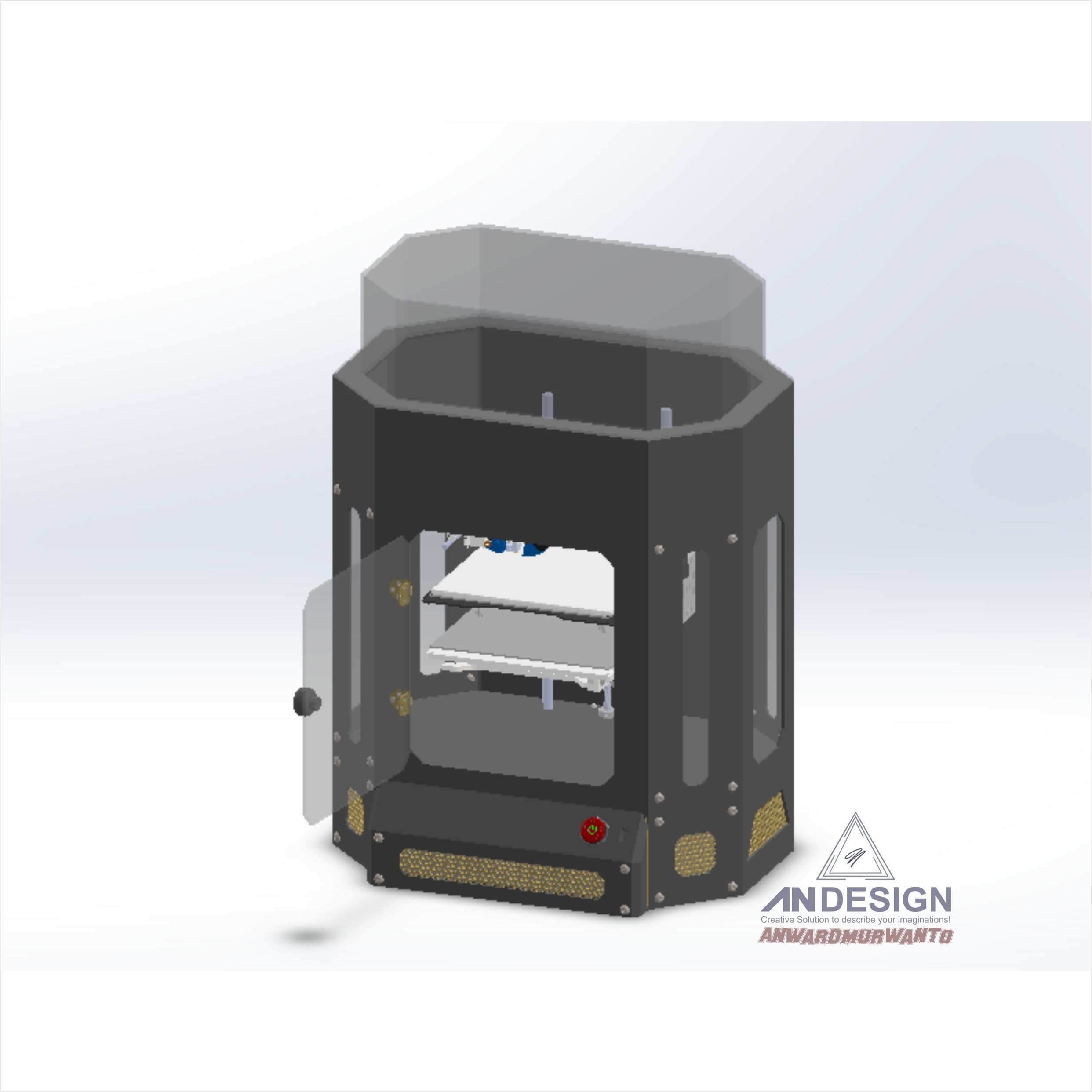 3D Printer Machine Design 3D model 3D printable | CGTrader