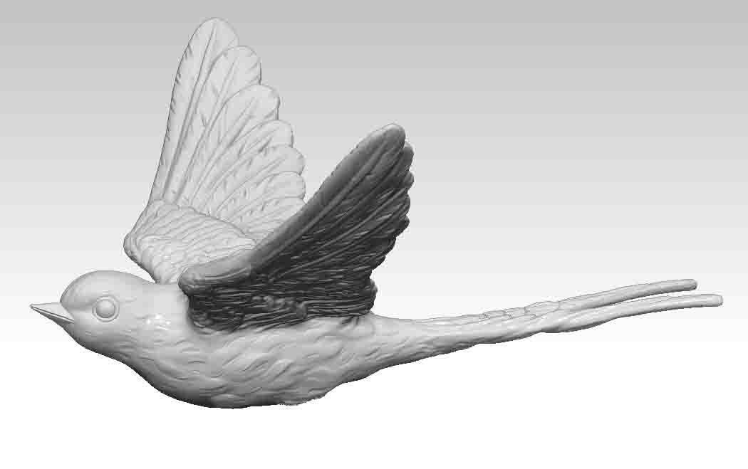 Swallow bird 3D model 3D printable | CGTrader