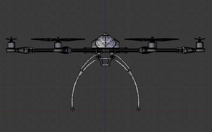 drone hexacopter 3D Model OBJ FBX DXF STL BLEND - CGTrader.com