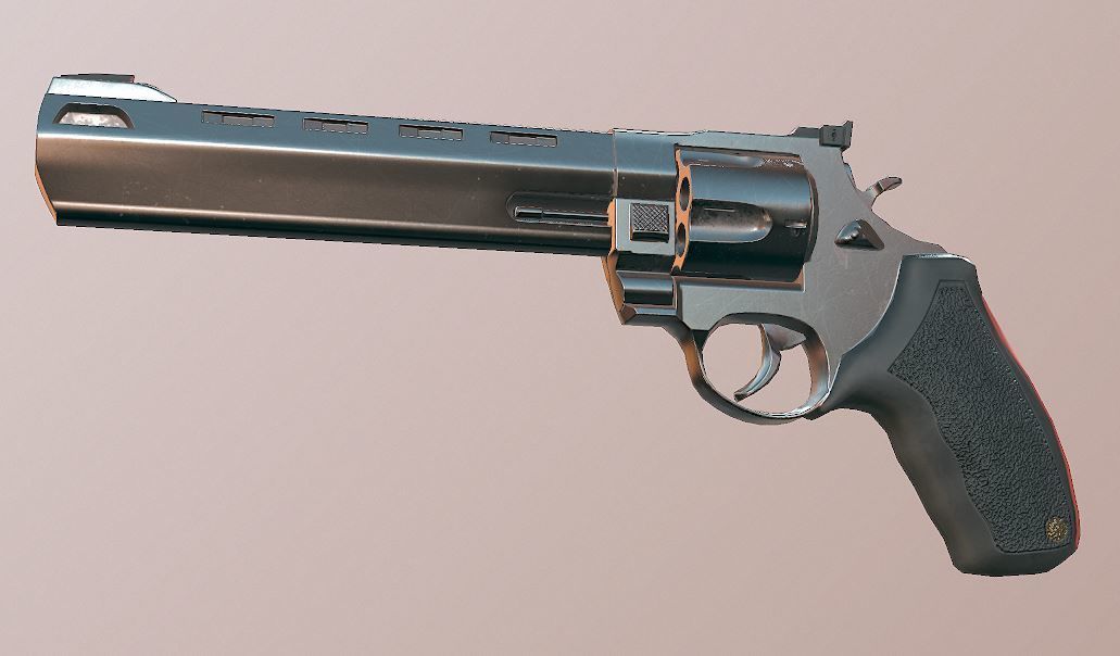 3D model Raging Bull 454 Casull Game Ready Revolver VR / AR / low-poly ...