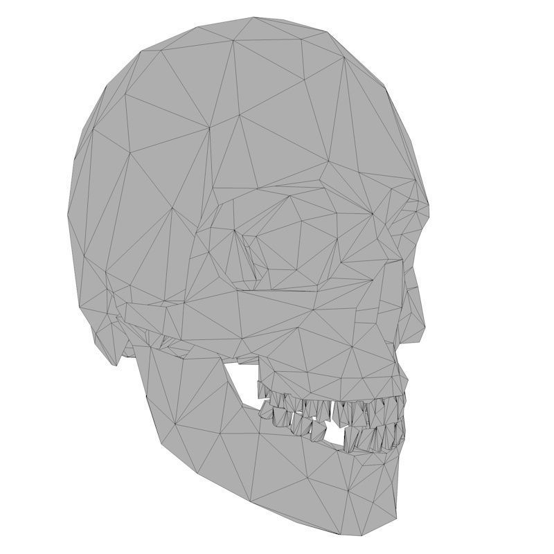 3D model Sci-Fi Shapes - The Skull VR / AR / low-poly rigged | CGTrader