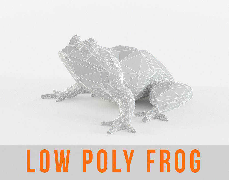3D model Low Poly Frog Animal - Toad - Paddock - Batrachian VR / AR ...