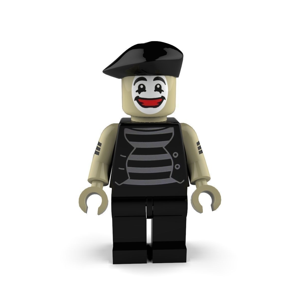 Brick Minifigures - Mime 3D Model Collection | CGTrader