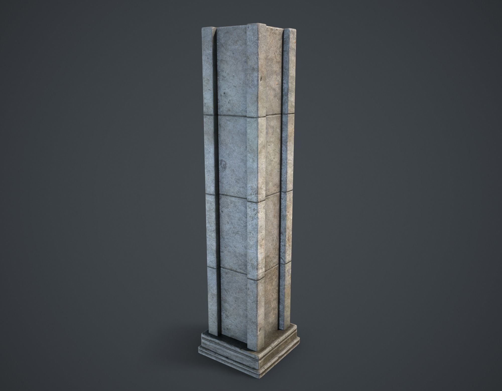 3D model Stone Pillar VR / AR / low-poly | CGTrader