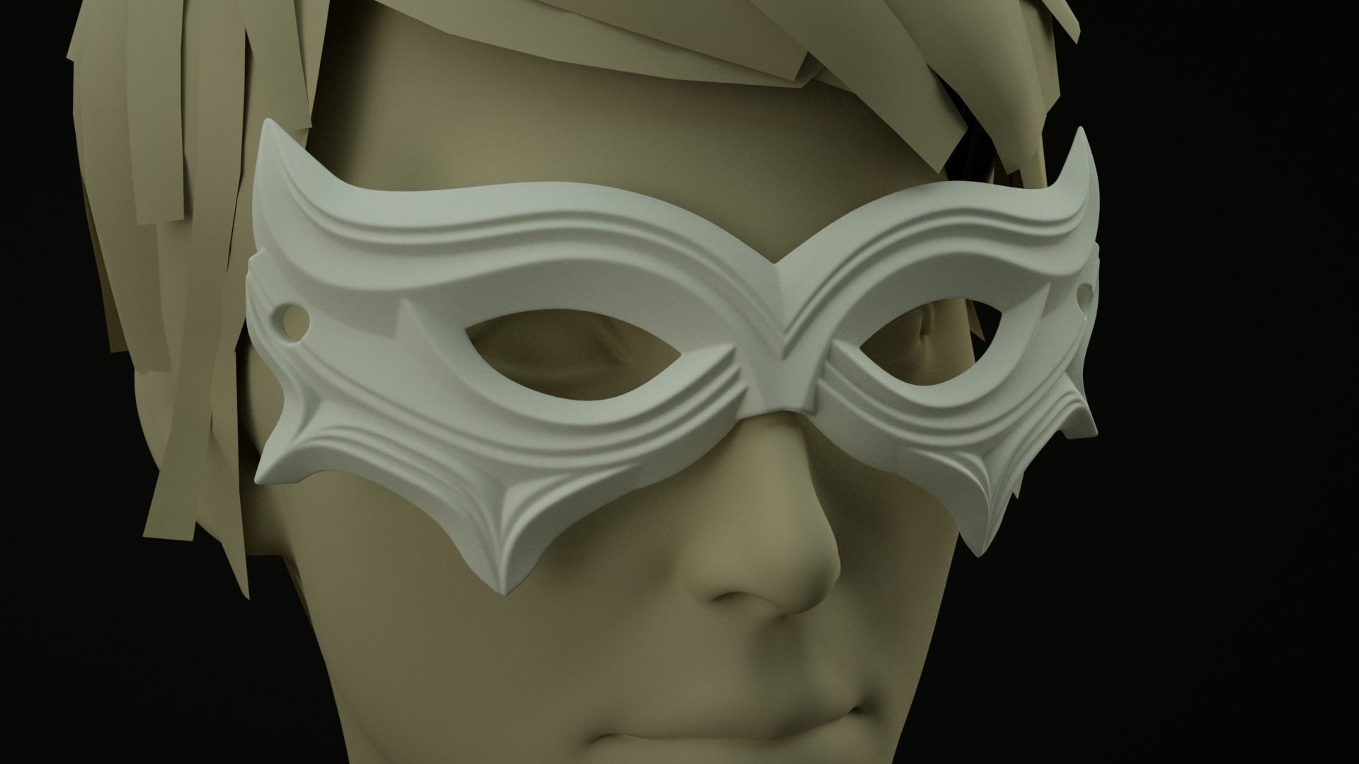 Carnival Mask 02 3D model 3D printable | CGTrader