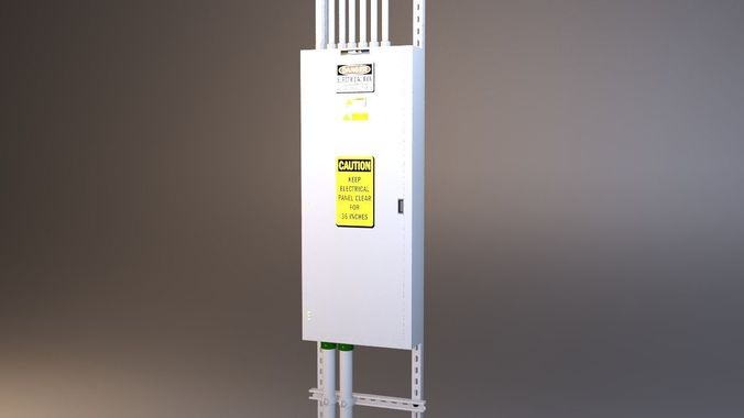 Electrical Panel Freestanding or Surface mount 3D model | CGTrader