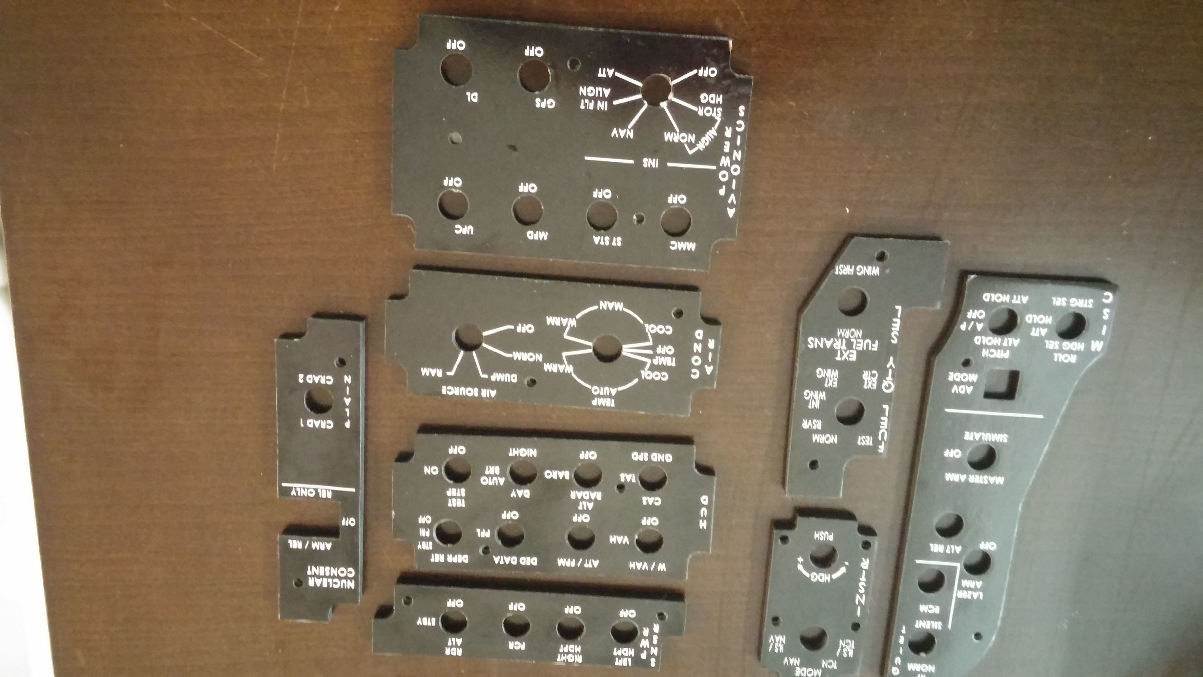 f-16 HUD panel with back-light 3D model 3D printable | CGTrader