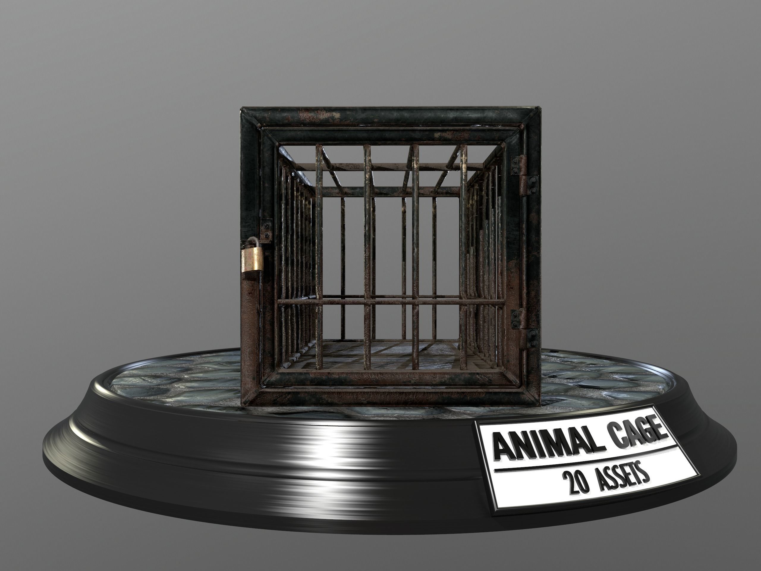 3D model Animal Cage VR / AR / low-poly | CGTrader
