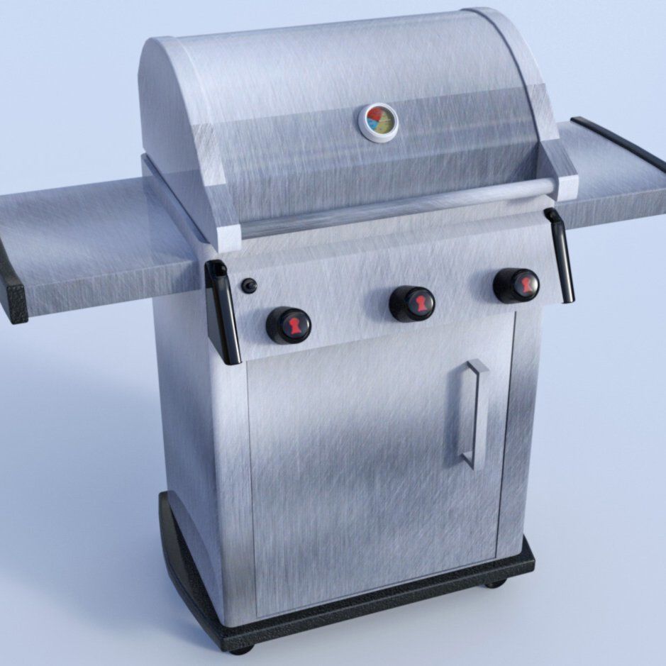 Gas Grills 3D model rigged | CGTrader