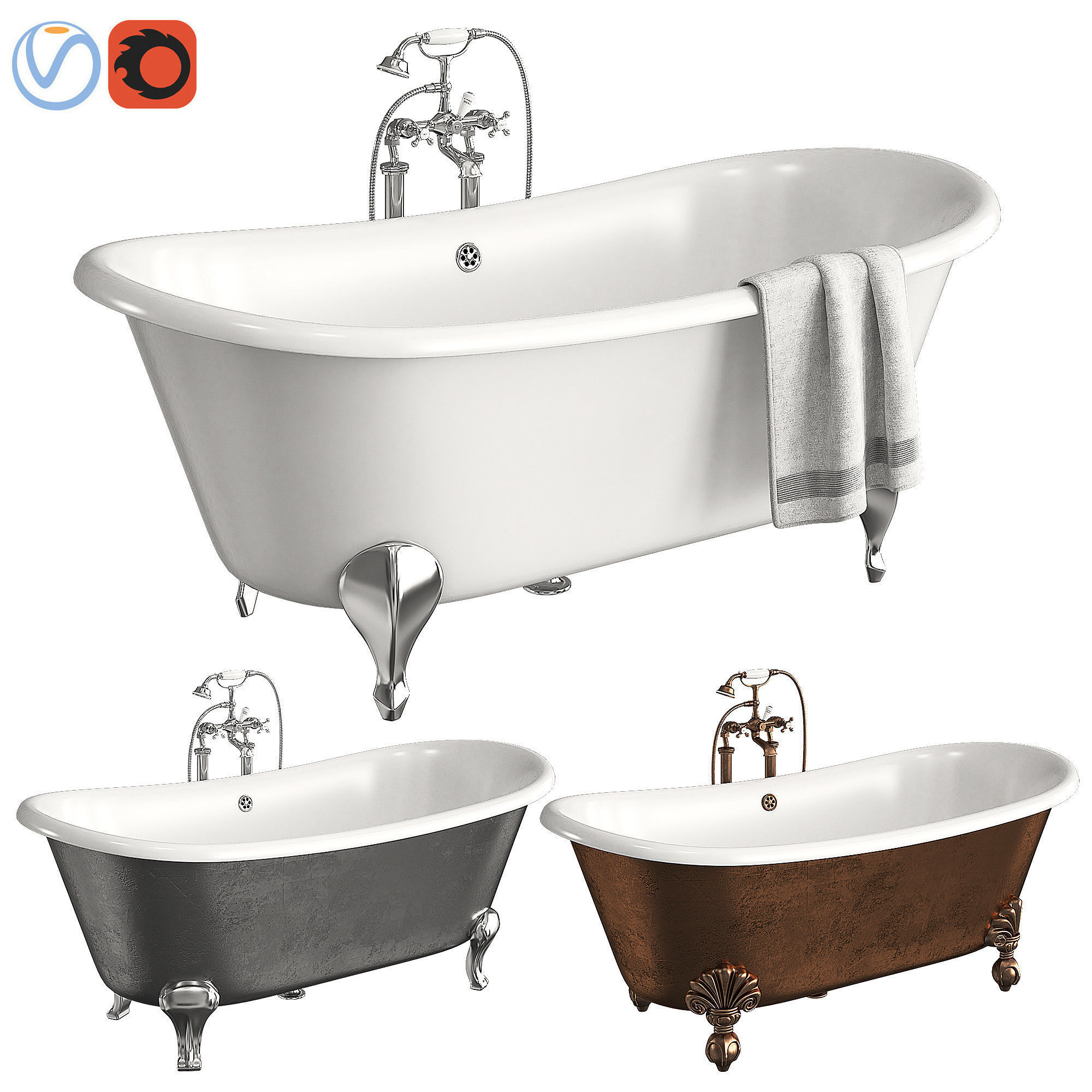 Devon Devon ADMIRAL Bath 3D model | CGTrader