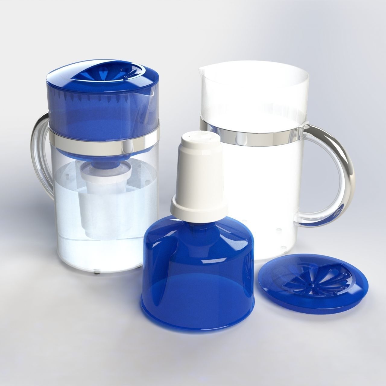 water filter jug 3D model | CGTrader
