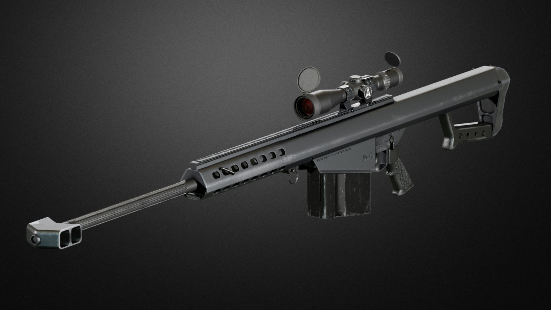 3D model M82 Barrett VR / AR / low-poly rigged | CGTrader