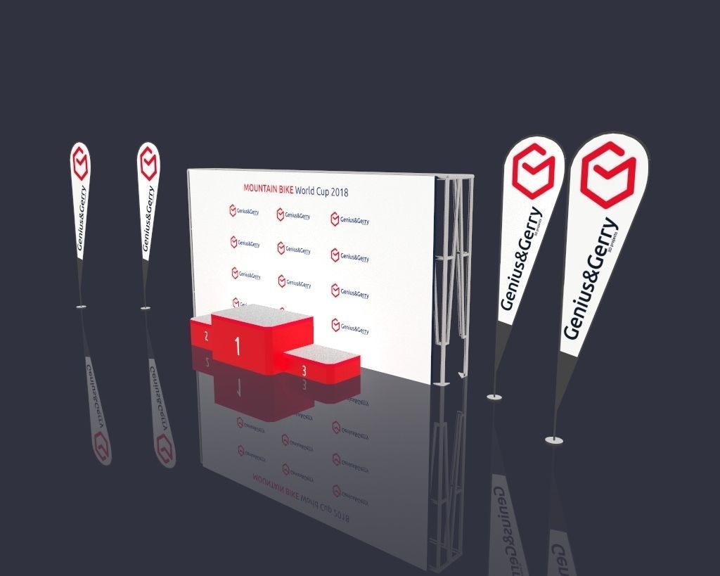 Simple Sport Podium 3D model | CGTrader