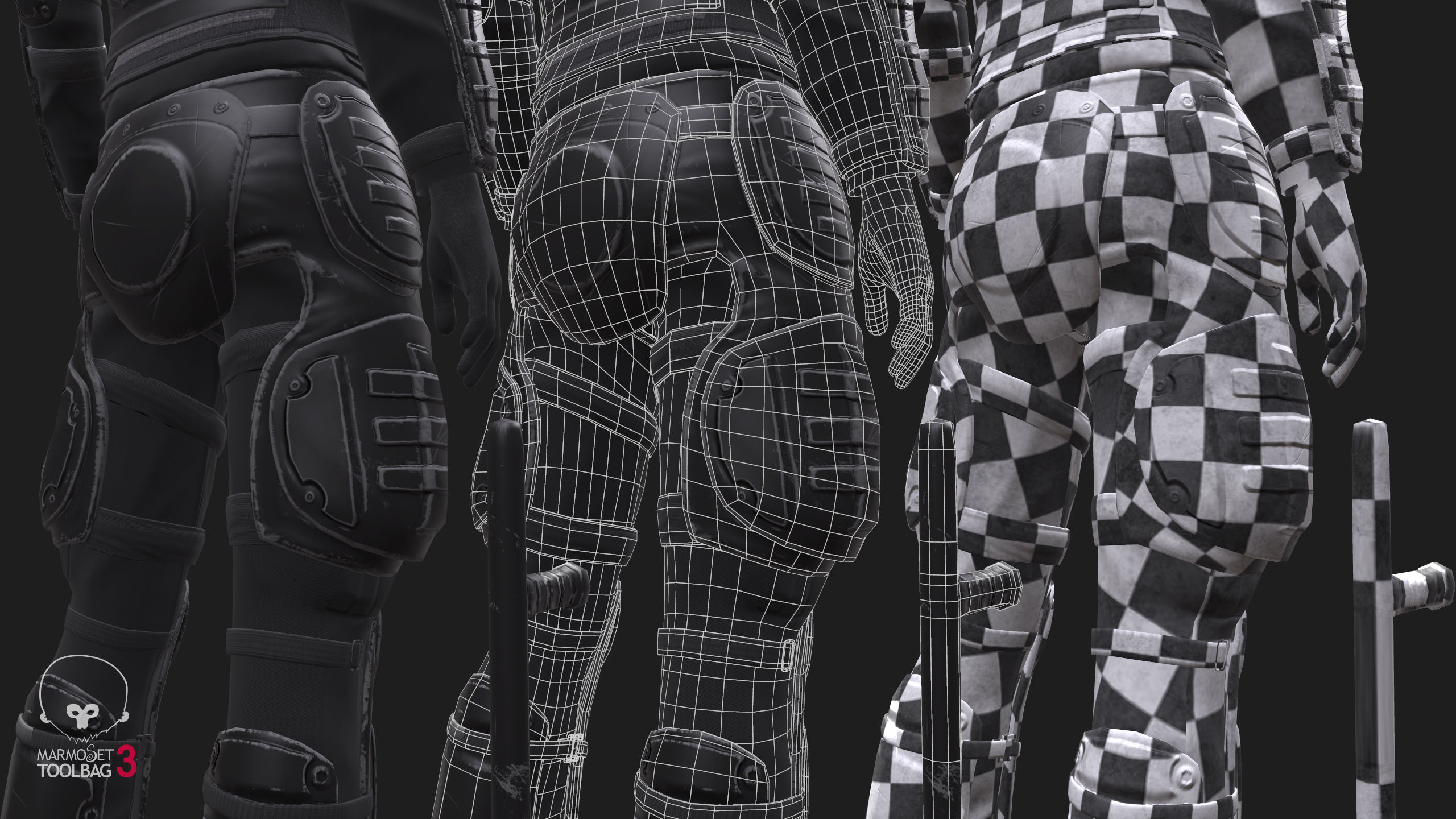 3D model Riot Armor VR / AR / low-poly rigged animated | CGTrader