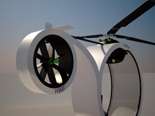Ultra Light Helicopter Animated 3D model animated | CGTrader