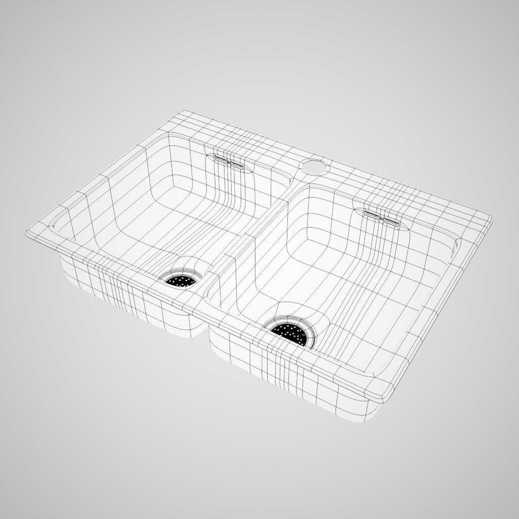 Kitchen sink 3D model | CGTrader