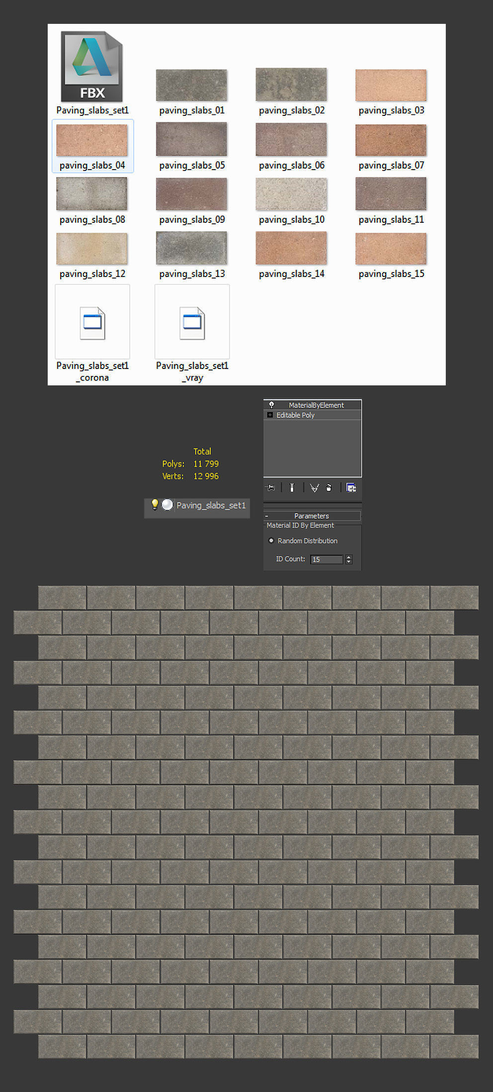 Texture Paving slabs and 15 high resolution textures multimap VR / AR / low-poly | CGTrader