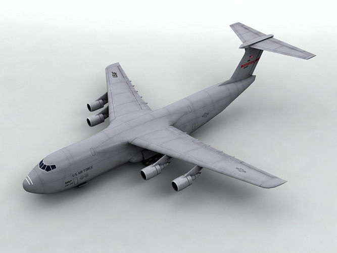 3D model C-5 Galaxy Military Aircraft VR / AR / low-poly | CGTrader