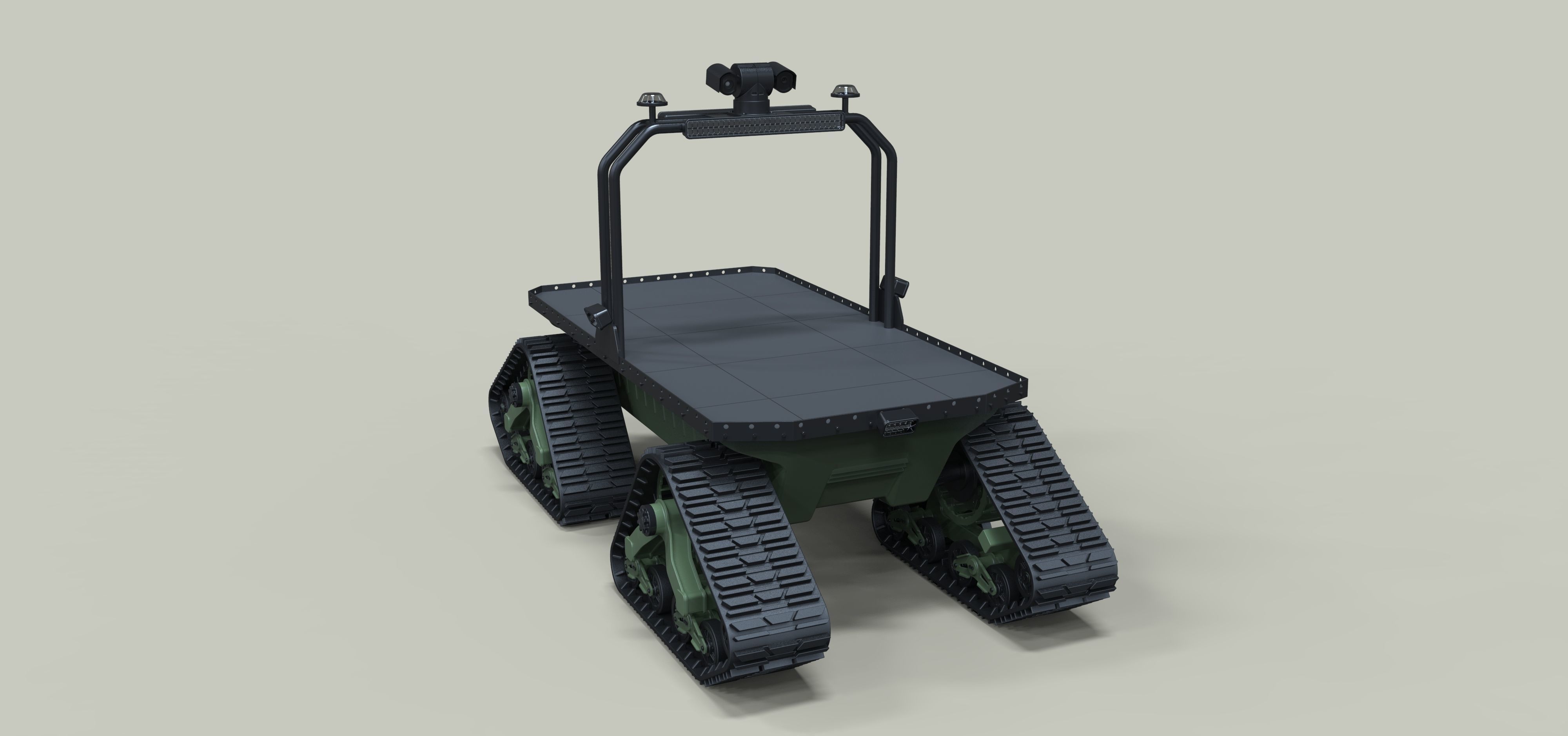 Tracked cargo robot 3D model | CGTrader