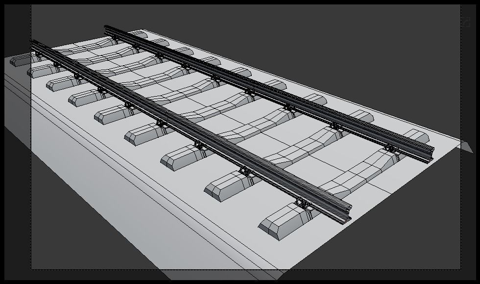 Rail track 3D model | CGTrader