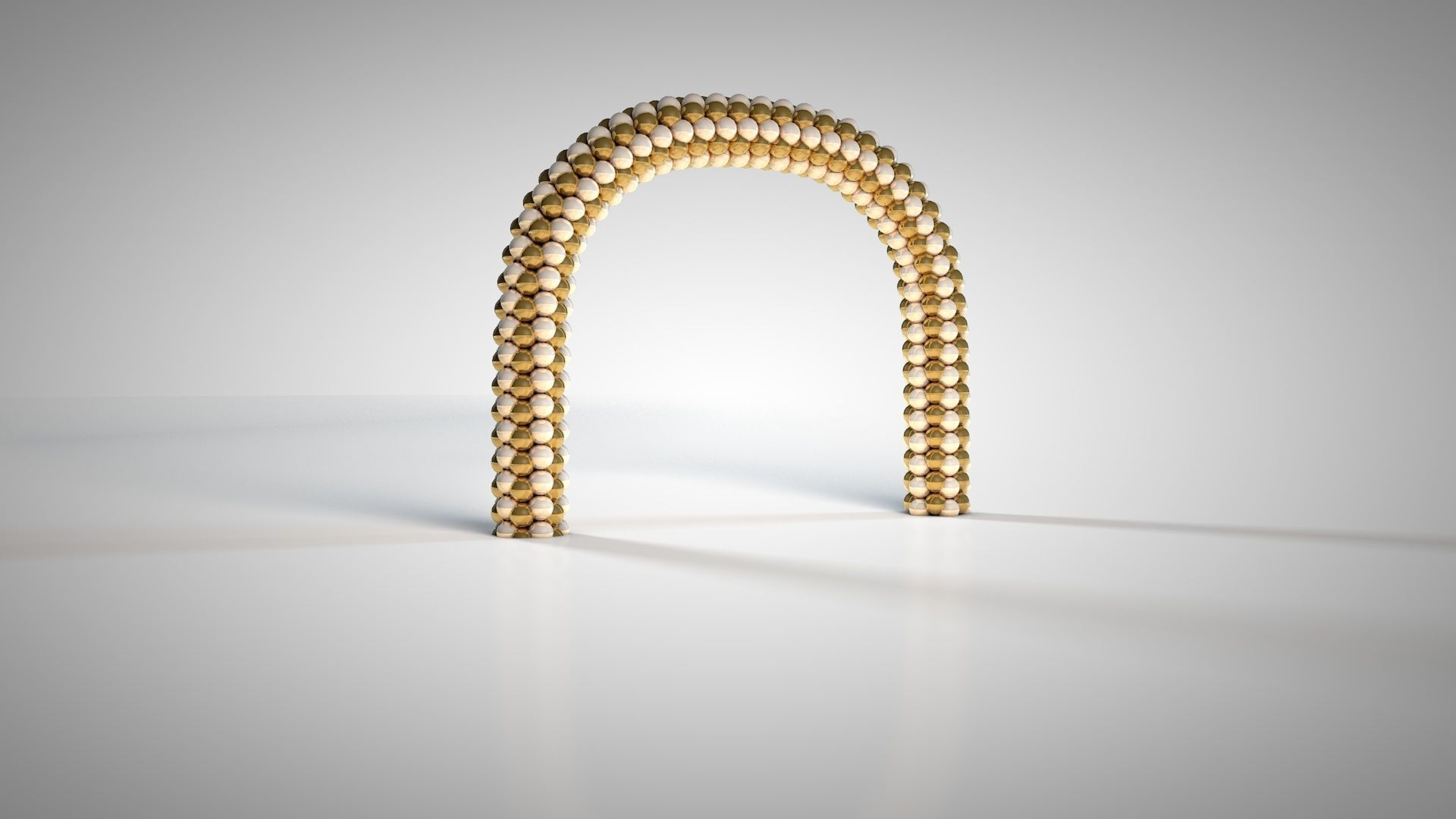 Balloon Arch Triangle flag 3D model | CGTrader