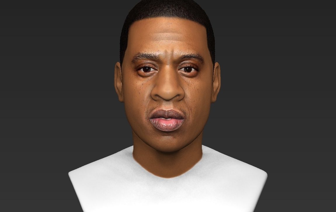 Jay-Z bust ready for full color 3D printing 3D model 3D printable ...