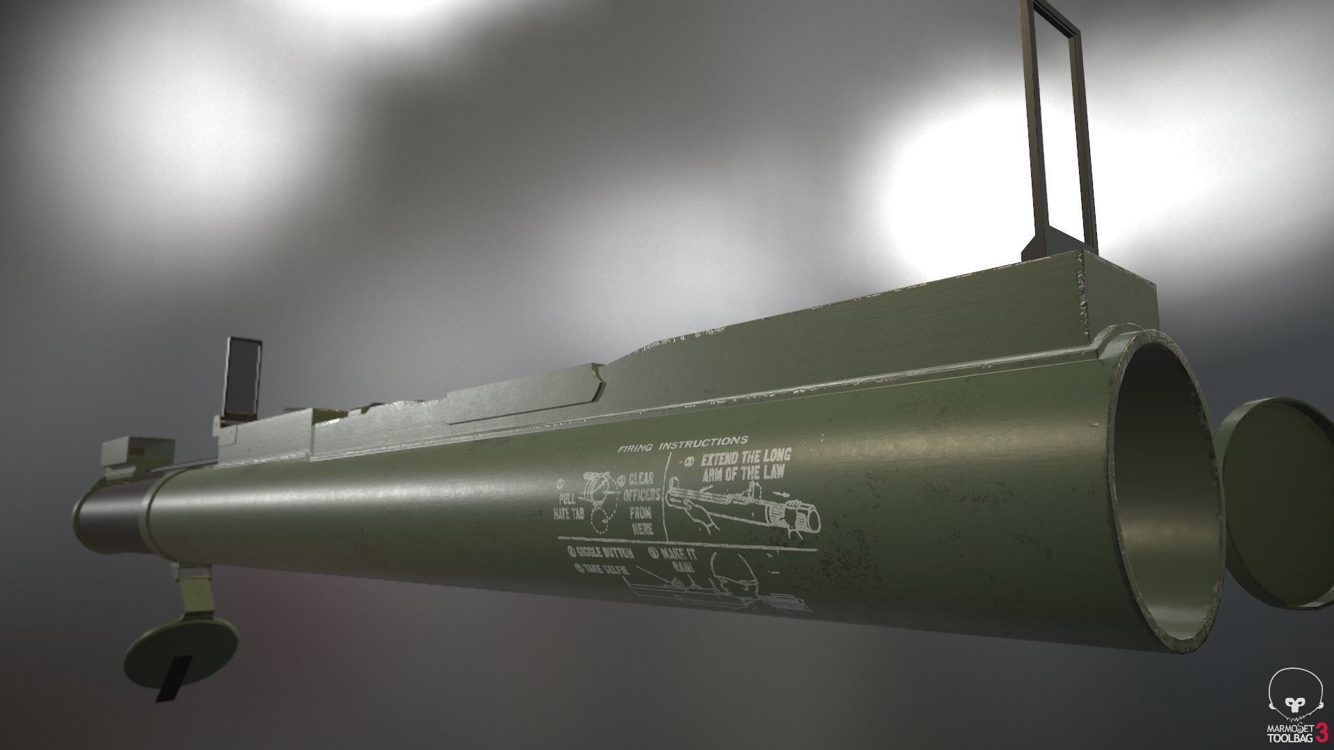 3D model M72 Light LAW Anti-Tank Weapon VR / AR / low-poly | CGTrader