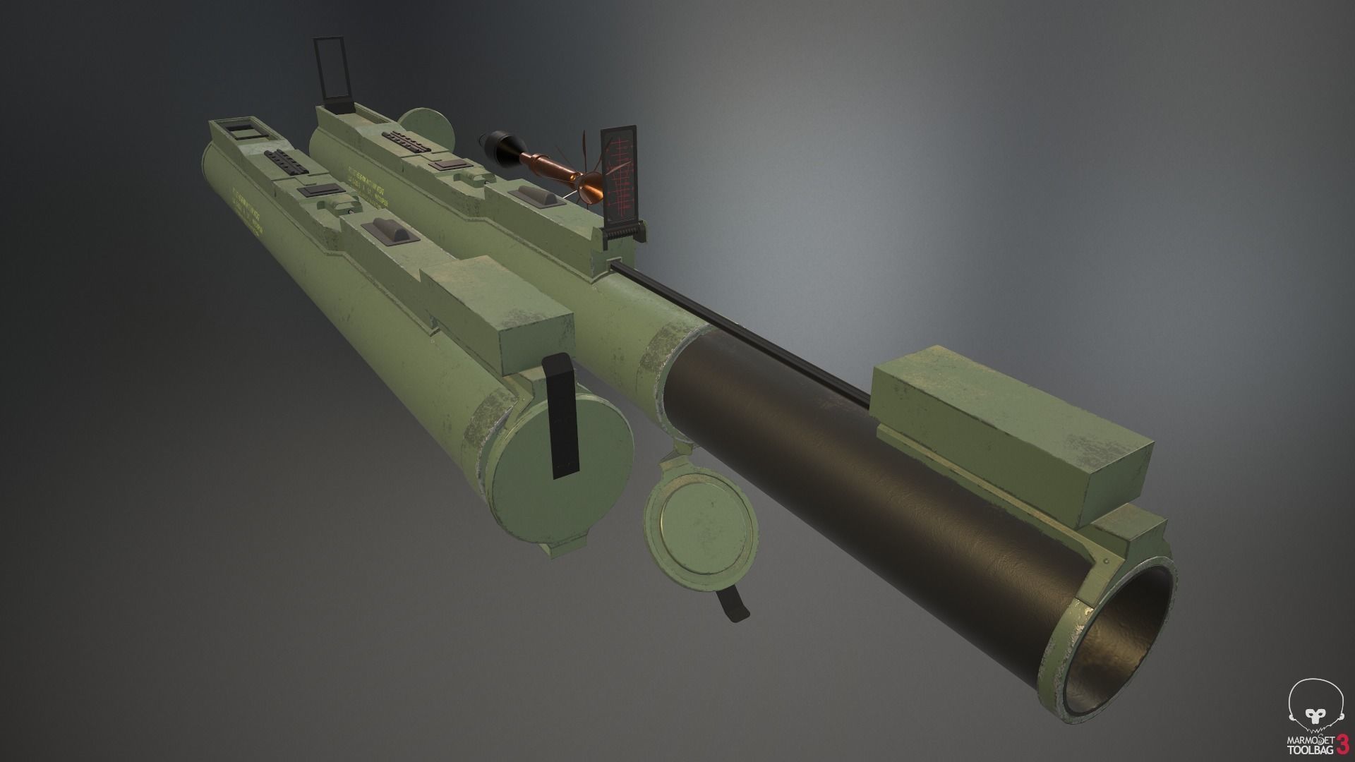 3D model M72 Light LAW Anti-Tank Weapon VR / AR / low-poly | CGTrader