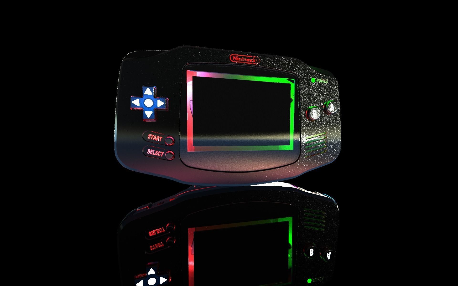 Nintendo Gameboy Advance 3D model | CGTrader